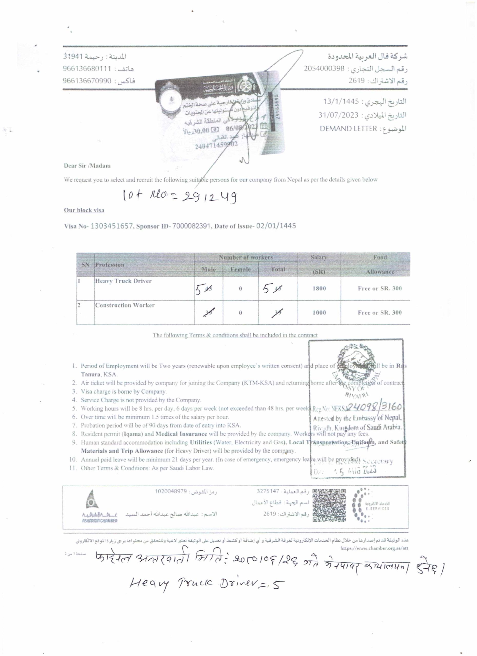 Arabian Fal Company Closed Joint Stock(FINAL INTERVIEW ON 2080-06-26)AT ...